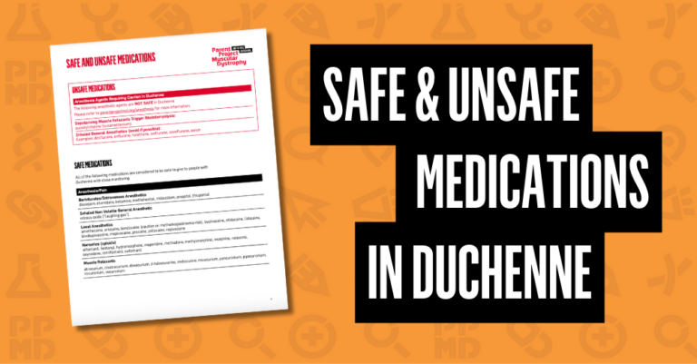 Safe & Unsafe Medications in Duchenne - Parent Project Muscular Dystrophy