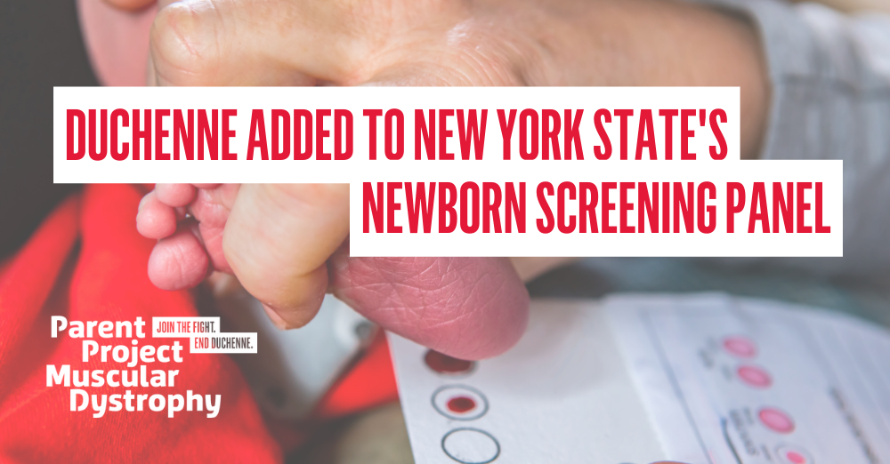 Duchenne Added to New York State's Newborn Screening Panel - Parent ...